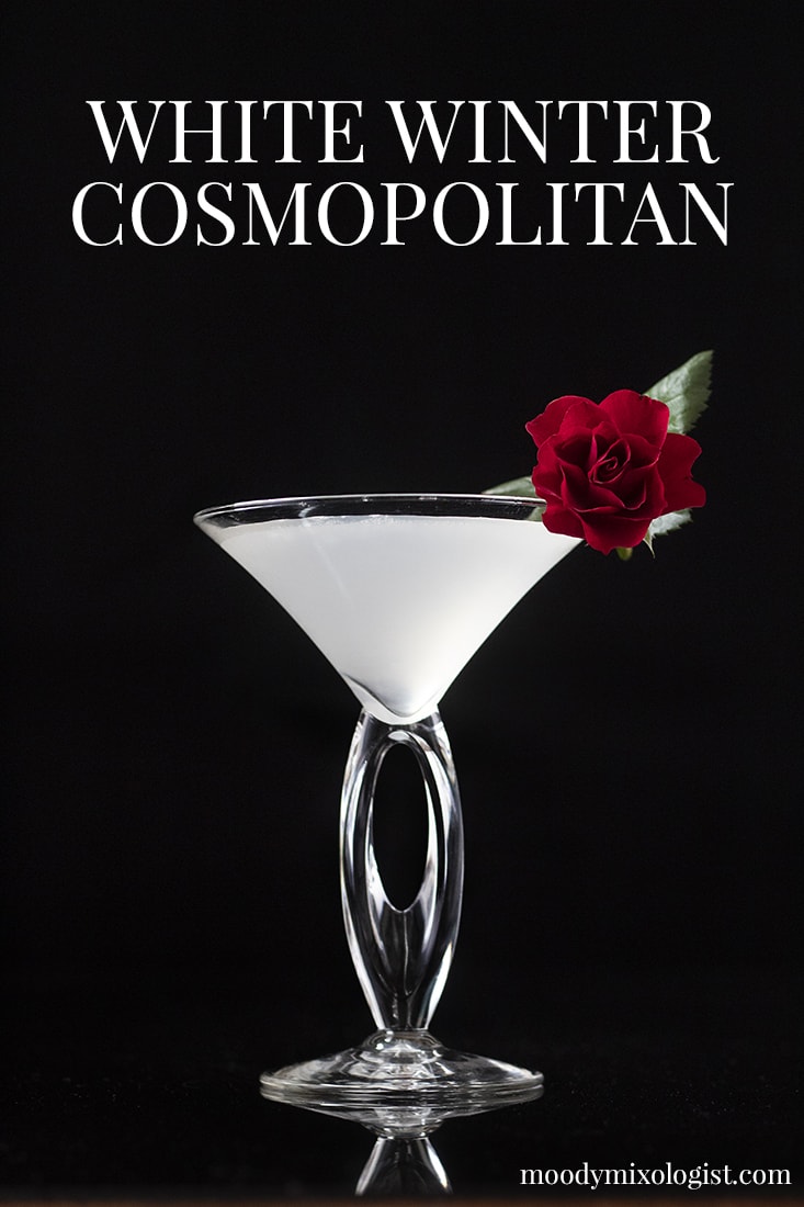 White Winter Cosmopolitan - Moody Mixologist