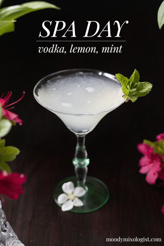 Spa Day - a Vodka Cocktail with Lemon and Mint - Moody Mixologist