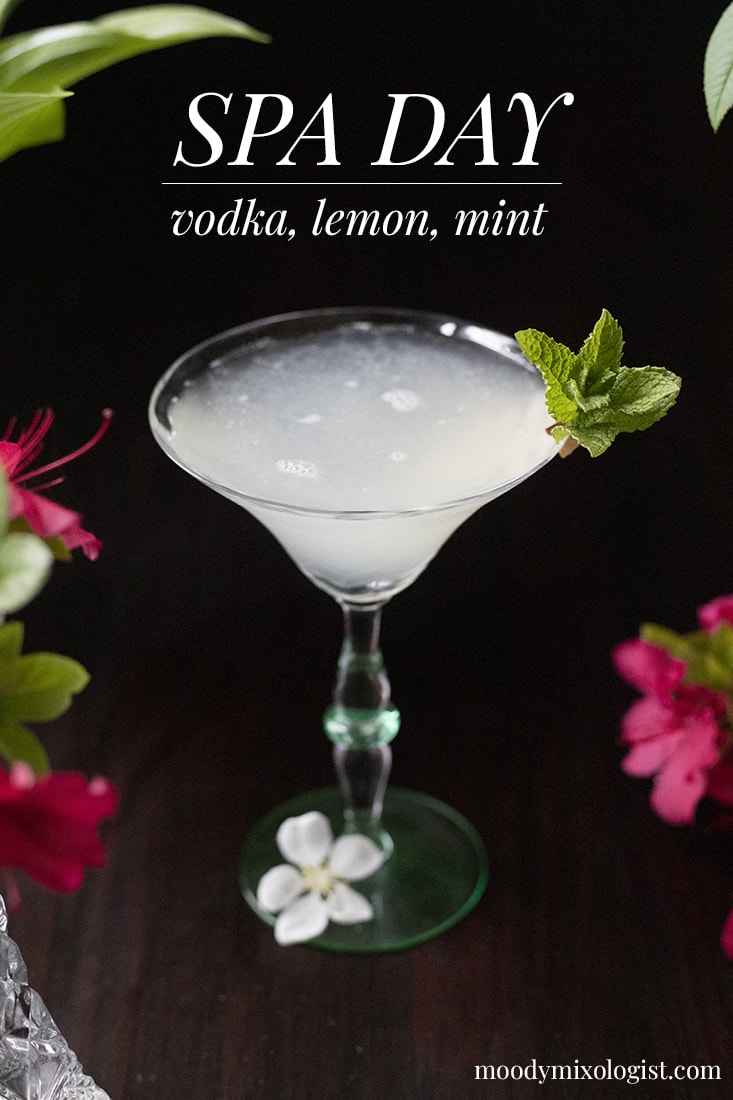 Spa Day - a Vodka Cocktail with Lemon and Mint - Moody Mixologist