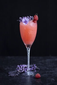 Raspberry Basil Blossom Gin Smash - Moody Mixologist