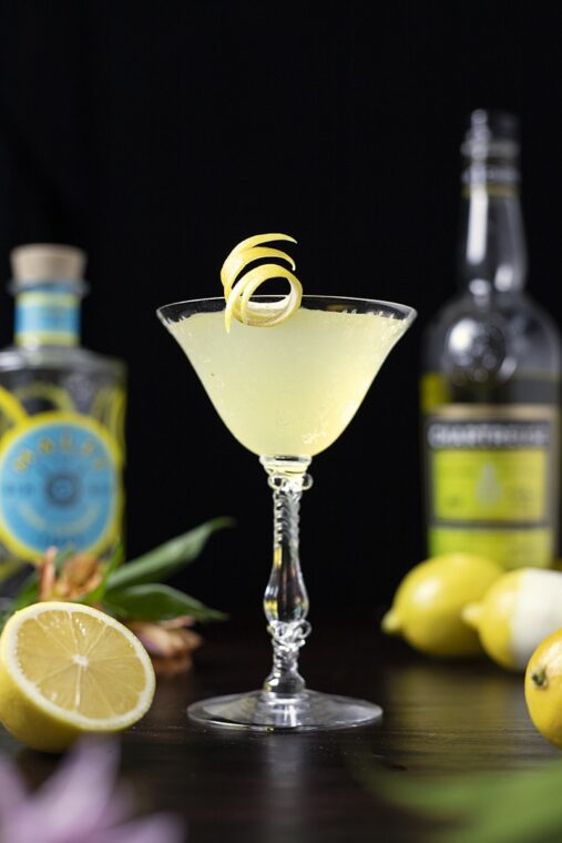Yellowjacket (Gin and Yellow Chartreuse Cocktail) - Moody Mixologist