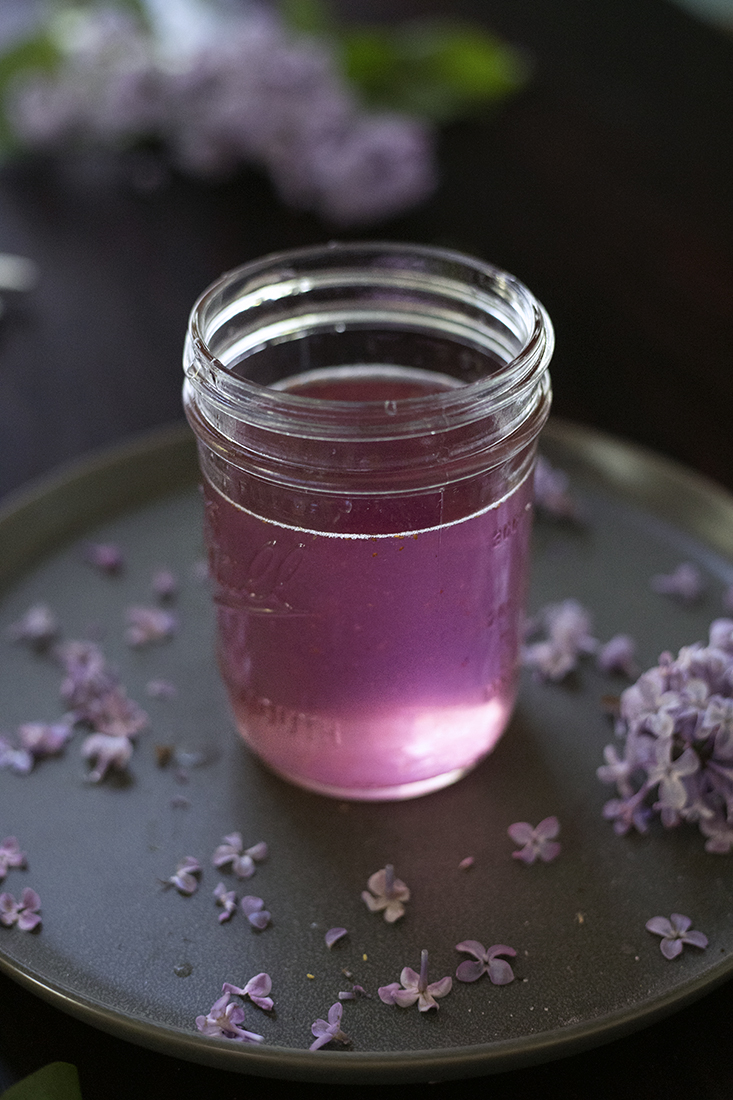 How to Make Lilac Simple Syrup - Moody Mixologist