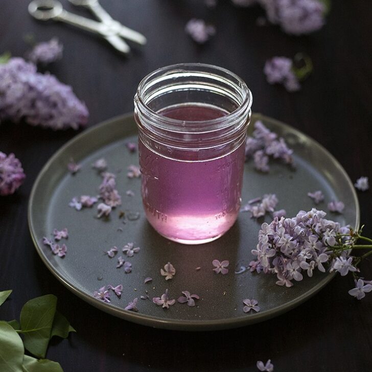 How to Make Lilac Simple Syrup - Moody Mixologist