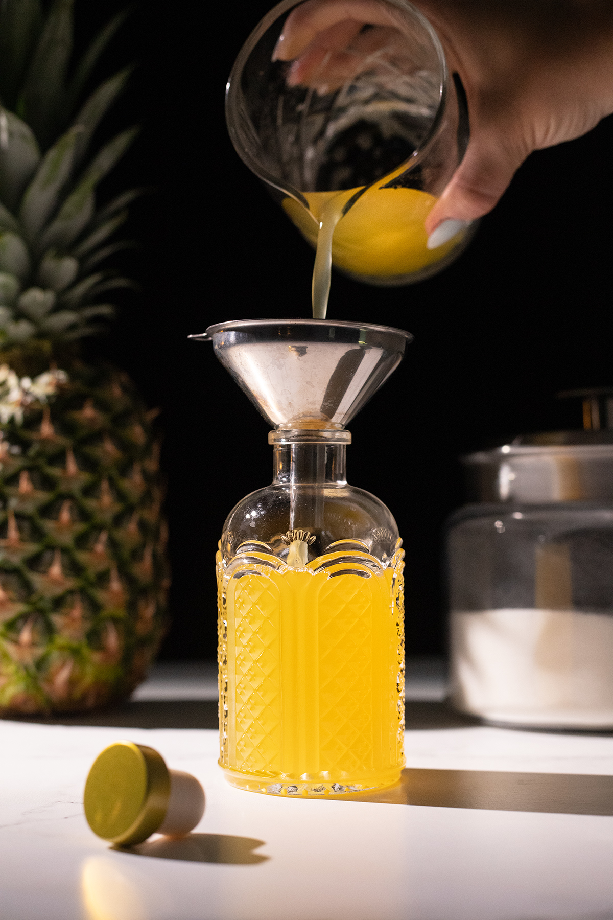 Quick Pineapple Simple Syrup - Moody Mixologist