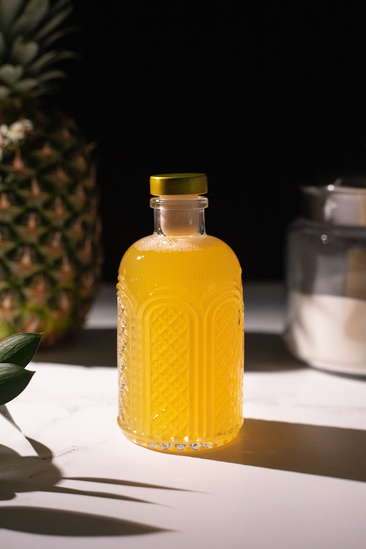 Quick Pineapple Simple Syrup - Moody Mixologist