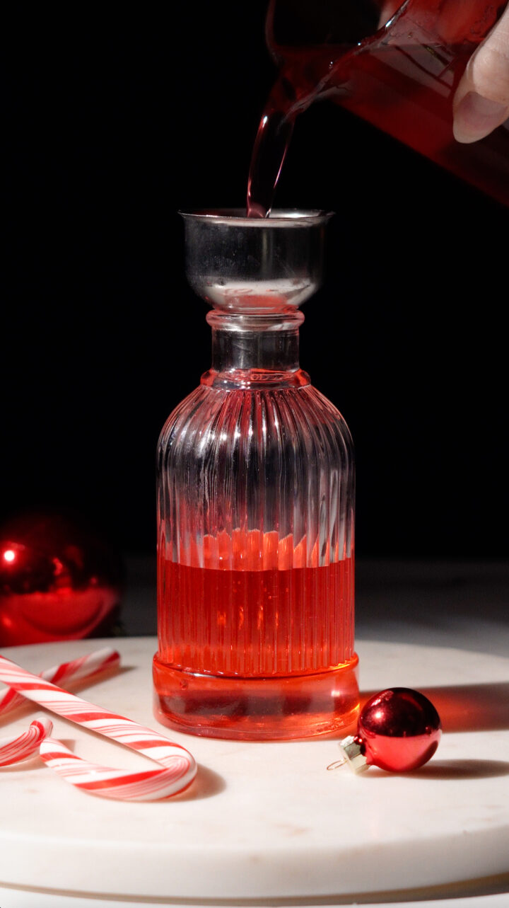 Candy Cane Simple Syrup Recipe - Moody Mixologist