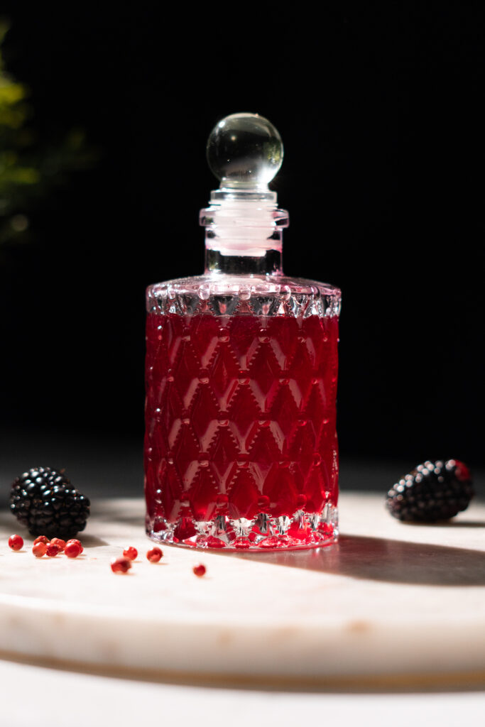 Blackberry and Pink Peppercorn Simple Syrup Recipe - Moody Mixologist