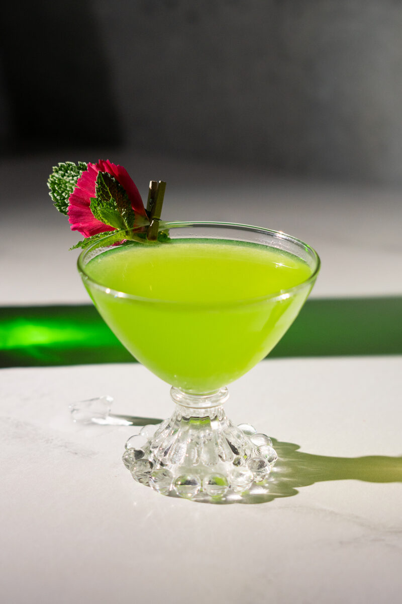 Midori Southside (Gin, Melon and Mint Cocktail) - Moody Mixologist