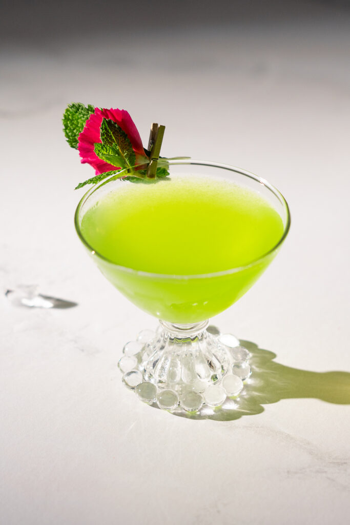 Midori Southside (Gin, Melon and Mint Cocktail) - Moody Mixologist